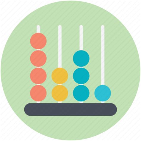 Abacus Beads Frame Calculating Machine Counting Abacus Counting Frame Icon