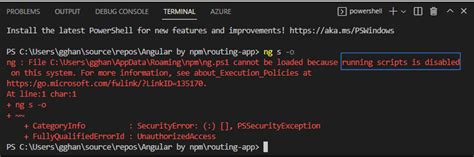 powershell script is not digitally signed or running not enabled