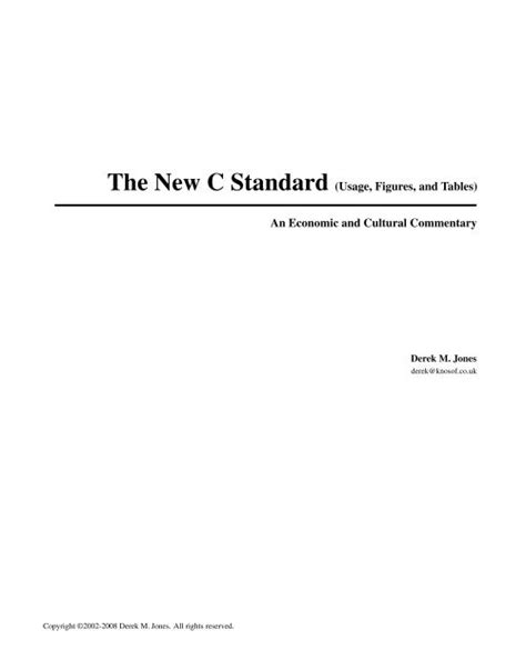 The New C Standard Coding Guidelines