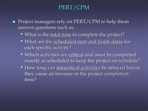 Ppt Chapter 13 Project Scheduling Pert Cpm Powerpoint Presentation