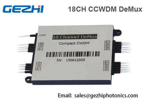 18ch Compact Cwdm Mux Demux Module Optical Passive Multiplexer