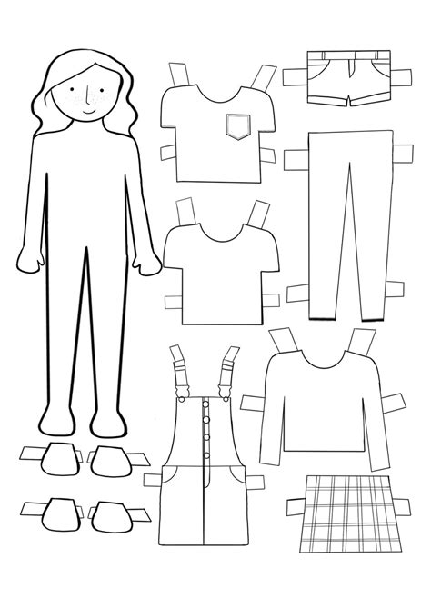 Бумажные куклы Мальчик и Девочка с одеждой для вырезания