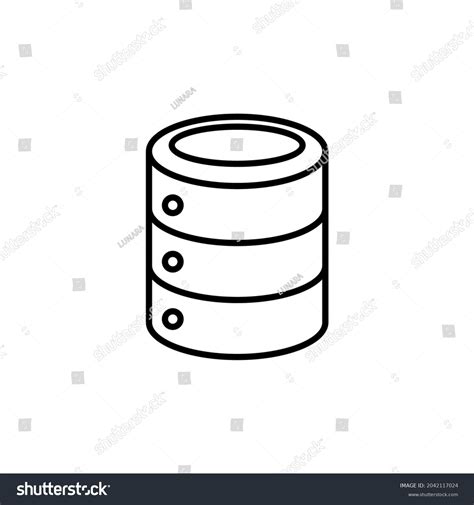 Database Icon Vector Illustration Database Icon Stock Vector Royalty Free 2042117024