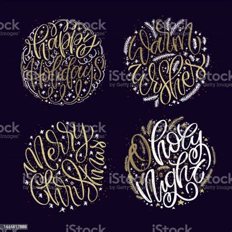 계절 인사말 행복한 겨울 방학 엽서 메리 크리스마스와 새해 복 많이 받으세요 홀리 유쾌한 즐겁고 밝습니다 12월에 대한 스톡 벡터 아트 및 기타 이미지 Istock