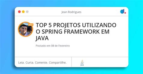 Top Projetos Utilizando O Spring Framework Em Java