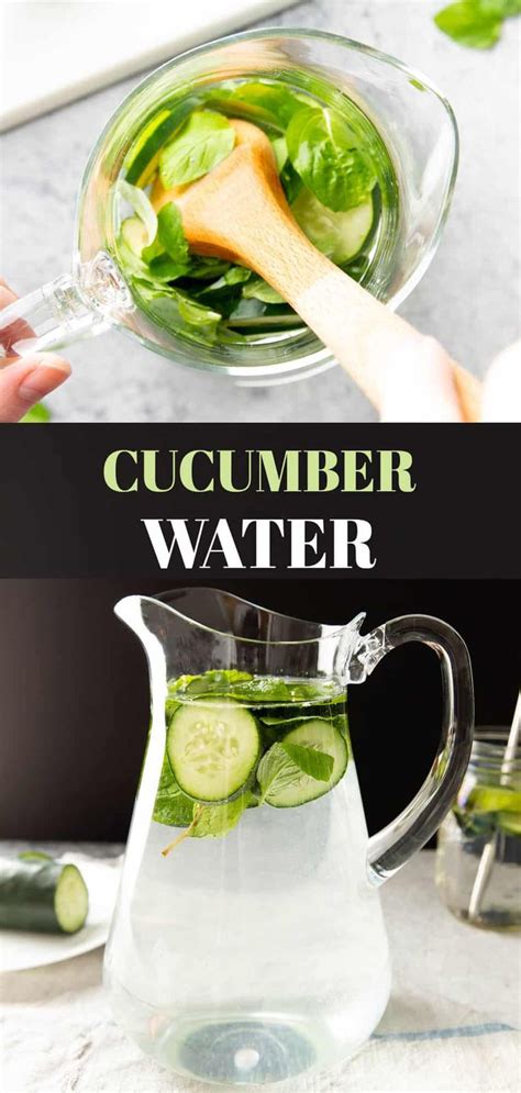 Cucumber Mint Water In 2024 Mint Water Refreshing Drinks Recipes Cucumber Water Recipe