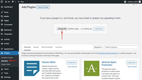 Visibility Logic For Elementor Plugin Installation Guide Staxwp