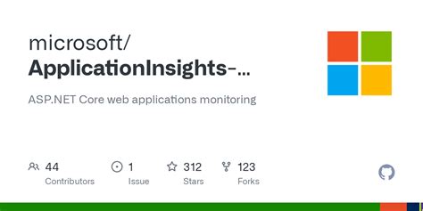 github microsoft applicationinsights aspnetcore asp core web