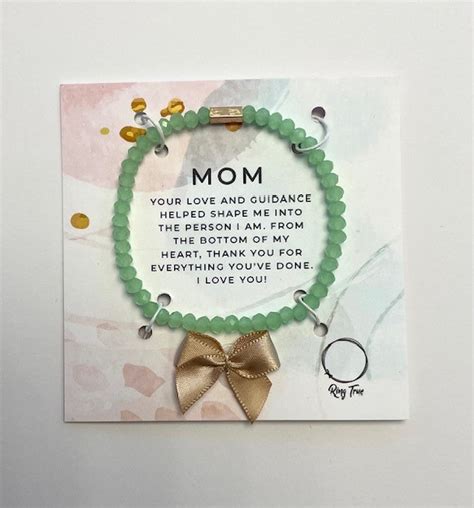 Green Mom Bracelet Ring True
