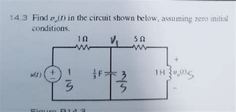 solved 14 3 find o in the circuit shown below assuming