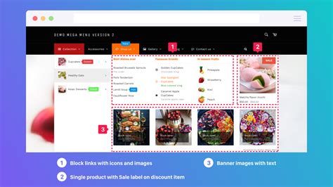 Globo Mega Menu Navigation Easily Create Mega Menu With Image Multi