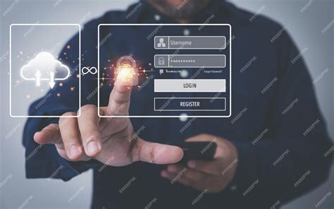 Premium Photo Cyber Security Login By Password Concept User Login Identification Personal