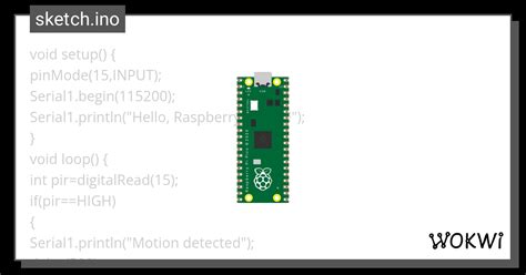 Motion Sensor Wokwi Esp32 Stm32 Arduino Simulator