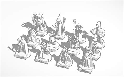 3d Design Mini Dnd Figurines Tinkercad