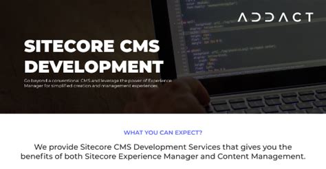 Sitecore CMS Development Service Provider Addact