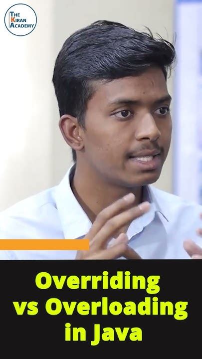 Java Interview Question Overriding Vs Overloading In Java Shorts