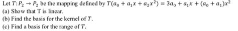 solved let t p2 → p2 be the mapping defined by t ao a x