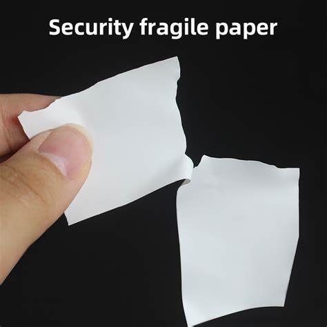 Fragile Self Adhesive Destructible Paper Security Jumbo Rolls Fragile Paper Jumbo Roll From