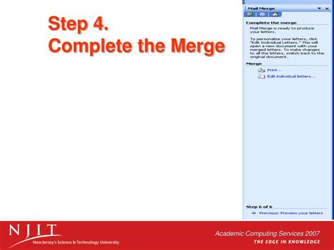ppt microsoft word mail merge basics powerpoint presentation free