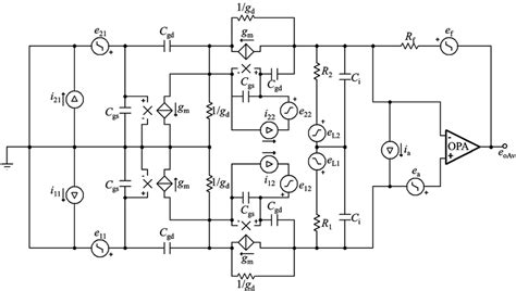 Macro OPA Circuit With The Input Short Circuit Containing All Noise Download Scientific Diagram
