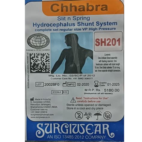 Buy Hydrocephalus Shunt System Sh202 Online For Medical Use