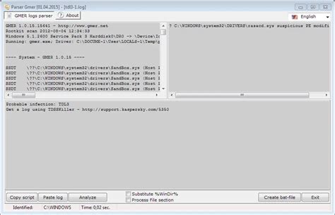Downloads Gmer Log Parser Download Now Toolslib