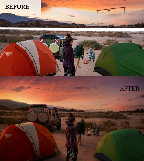 Compositing Before And After
