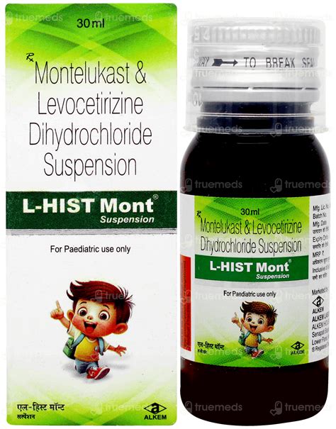L Hist Mont Syrup 30ml Uses Side Effects Price And Substitutes