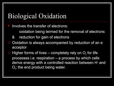 Biological Oxidationppt1 Ppt