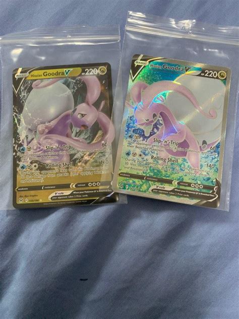Hisuian Goodra V And Alternate Art Goodra V Hobbies Toys Toys Games On Carousell