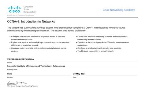 vidyadhar reddy on linkedin cisco networking securityfundamentals