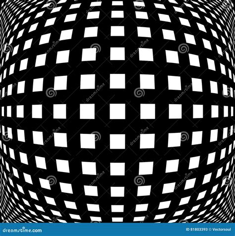 Grid Mesh Pattern With Distortion Abstract Geometric Pattern Stock Vector Illustration Of