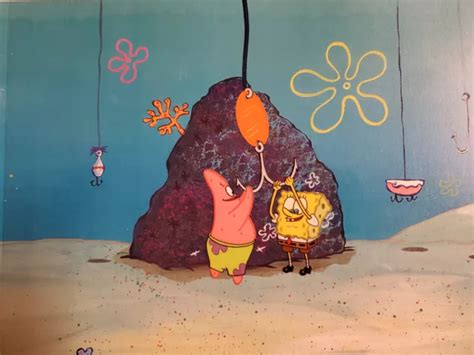 Spongebob Squarepants Original Production Cel Cell Animation Art Hooky