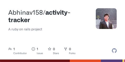 GitHub Abhinav Activity Tracker A Ruby On Rails Project