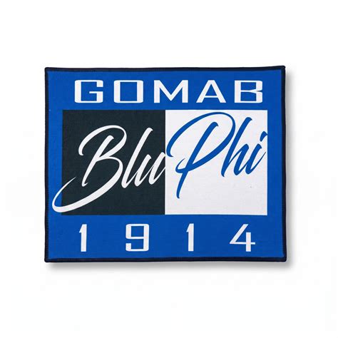 Phi Beta Sigma Gomab Blue Phi 1914 Floor Mat Sigma Graphics