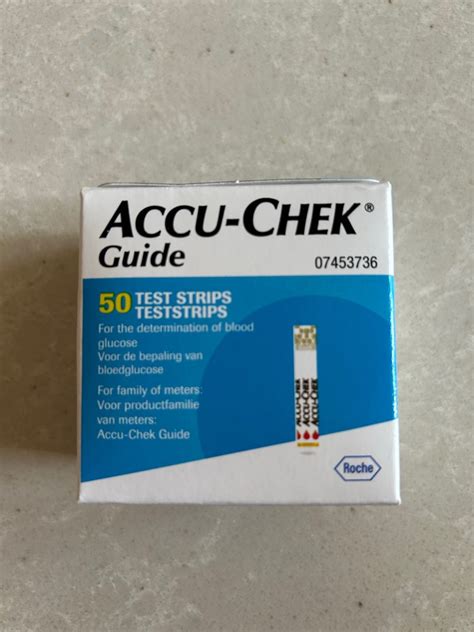 Accu Chek Guide 50 Test Strips Exp Mar 2024 Health And Nutrition