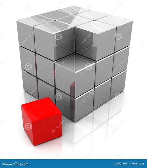 Cube Structure Stock Illustration Illustration Of Reflection 15011641