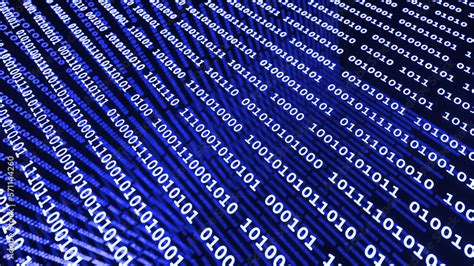 Binary System Succession Of Numbers 0 And 1 Representation Of Computer Calculations