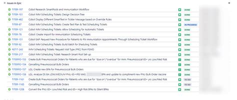 customizing issues in epic columns