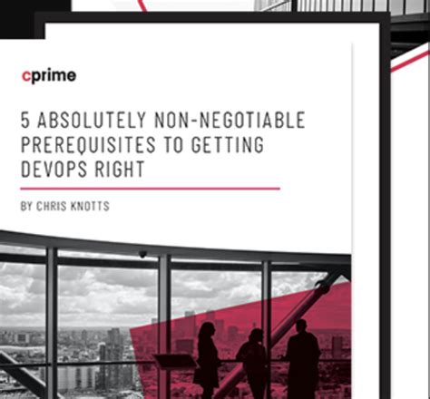 Non Negotiable Requirements To Get DevOps Right Cprime