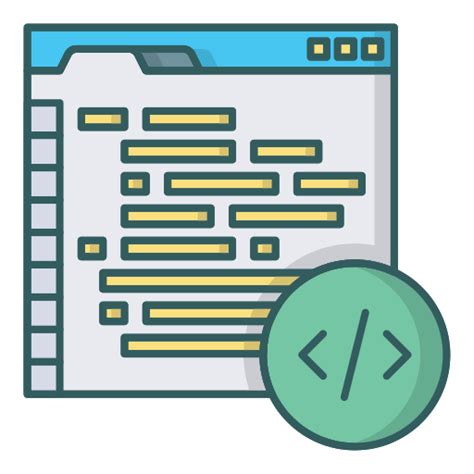 source code edt im lineal color icon