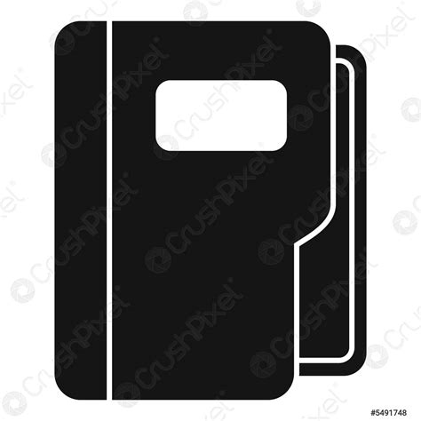 Folder Icon Simple Vector Crm Database Stock Vector 5491748 Crushpixel