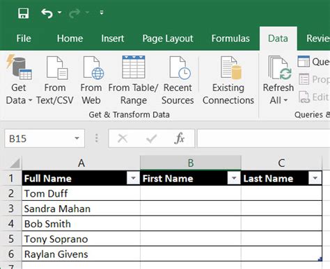 Excel Flash Fill On Names One Minute Office Magic