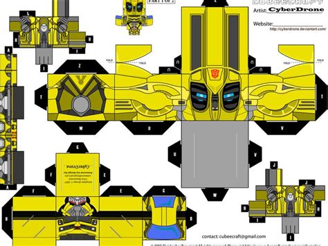 transformers cubeecraft taringa papercraft templates paper