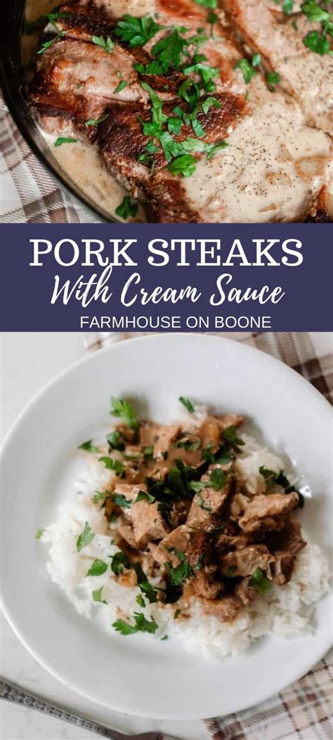 Smothered Pork Steaks Recipe Farmhouse On Boone