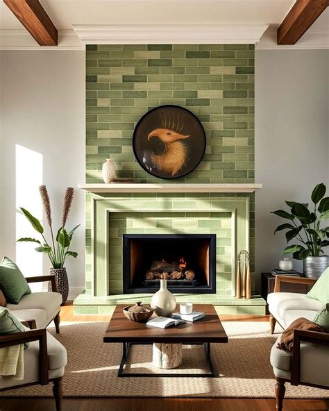 25 Green Fireplace Ideas To Create A Bold Focal Point