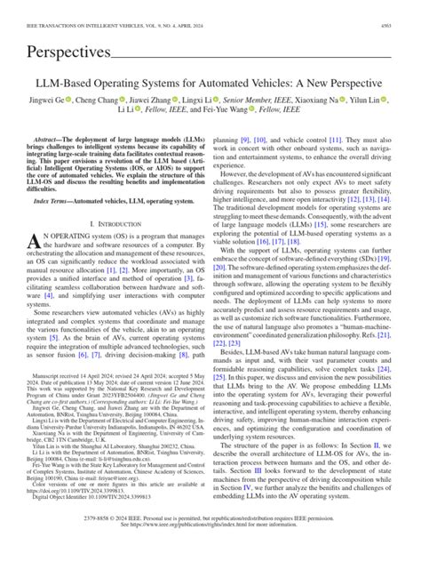 Llm Basedoperatingsystemsforautomatedvehiclesanewperspective