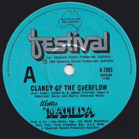 Vinyoleum Wallis And Matilda Clancy Of The Overflow