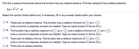 Solved Find The X Values Of All Points Where The Function