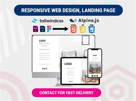 TailWindCSS Responsive Website For Your Business Upwork